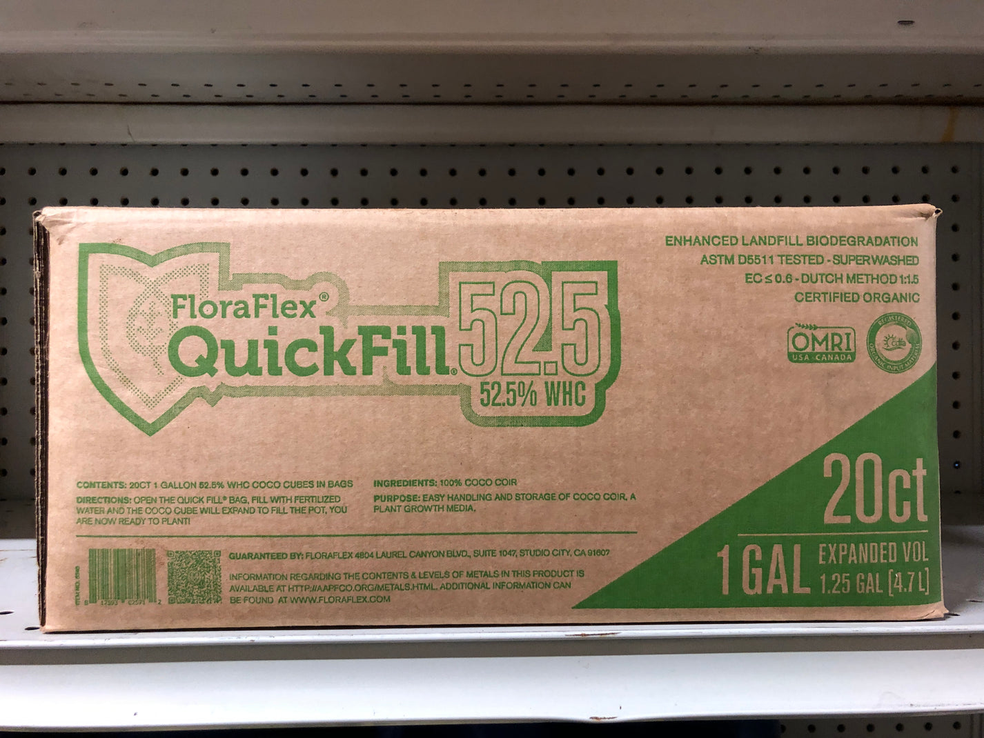FloraFlex Quickfill Coco Coir Brick 1 GALLON, case of 20 – Sunny Tools ...